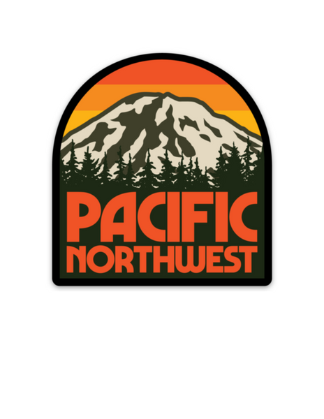Summit Orange Sticker – Northwest Vibes Supply Co.